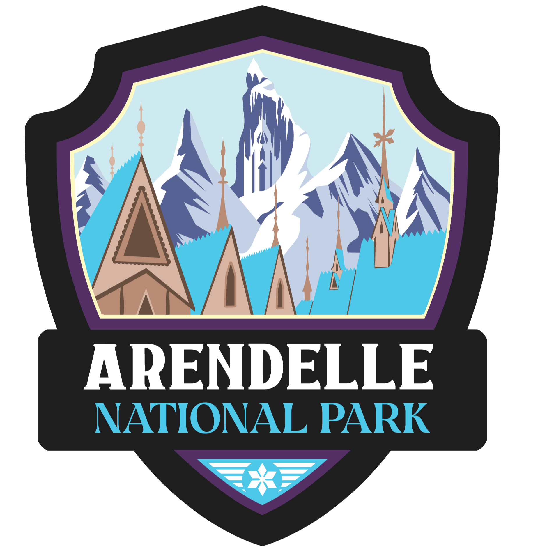 Arendelle National Park Sticker – Red Flag Workshop