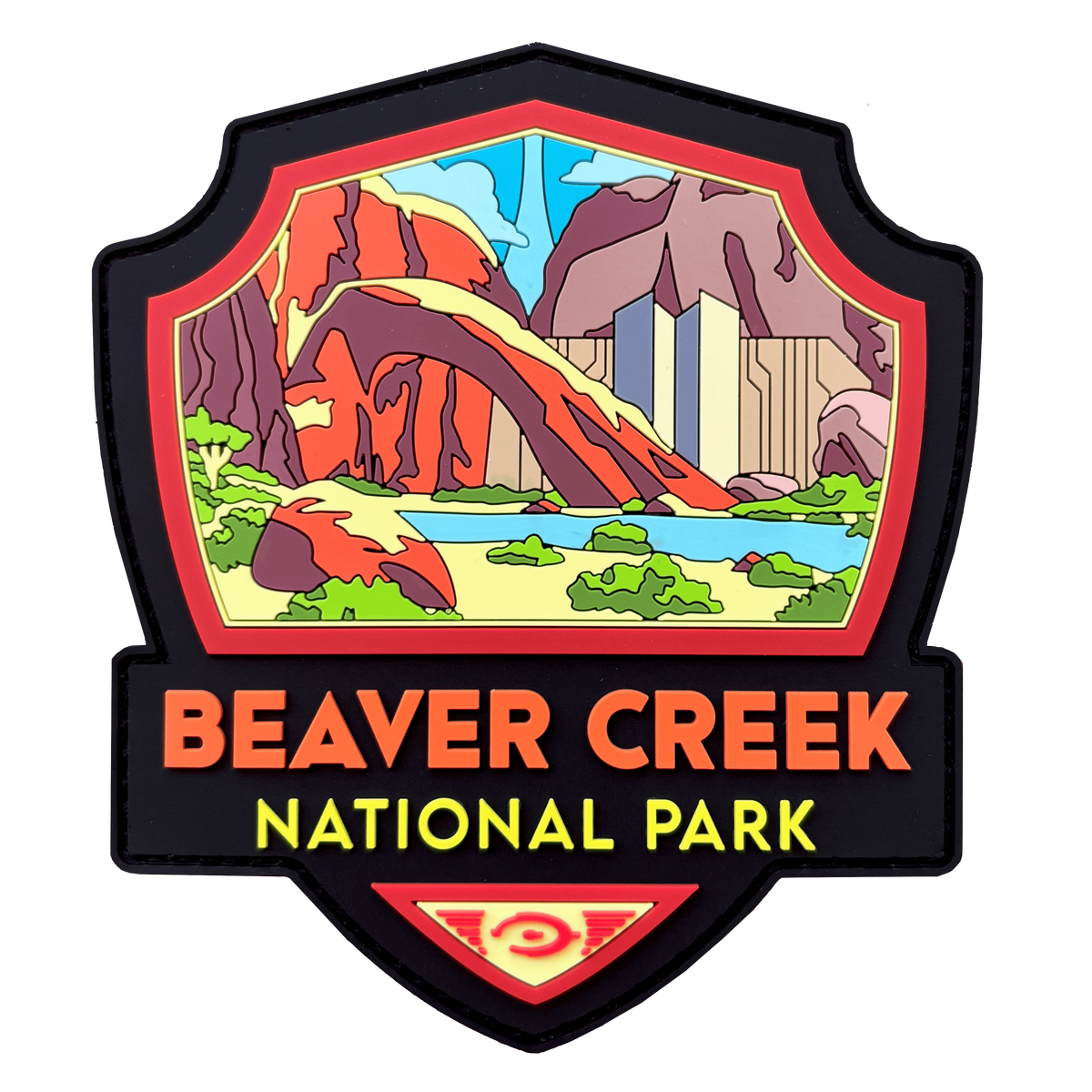 Beaver Creek Halo, Fictional National Park Patch – Red Flag Workshop