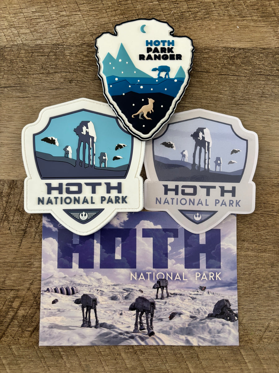 Hoth Fictional National Park Patches - Complete Pack – Red Flag Workshop
