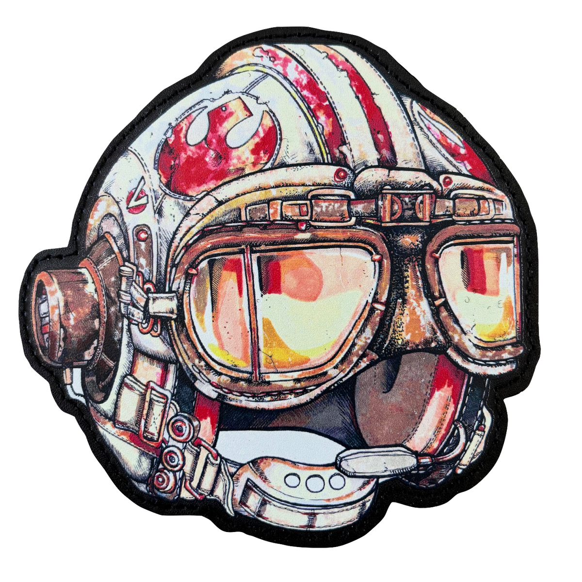 Leather WW2 Rebel Pilot Helmet Patch – Red Flag Workshop