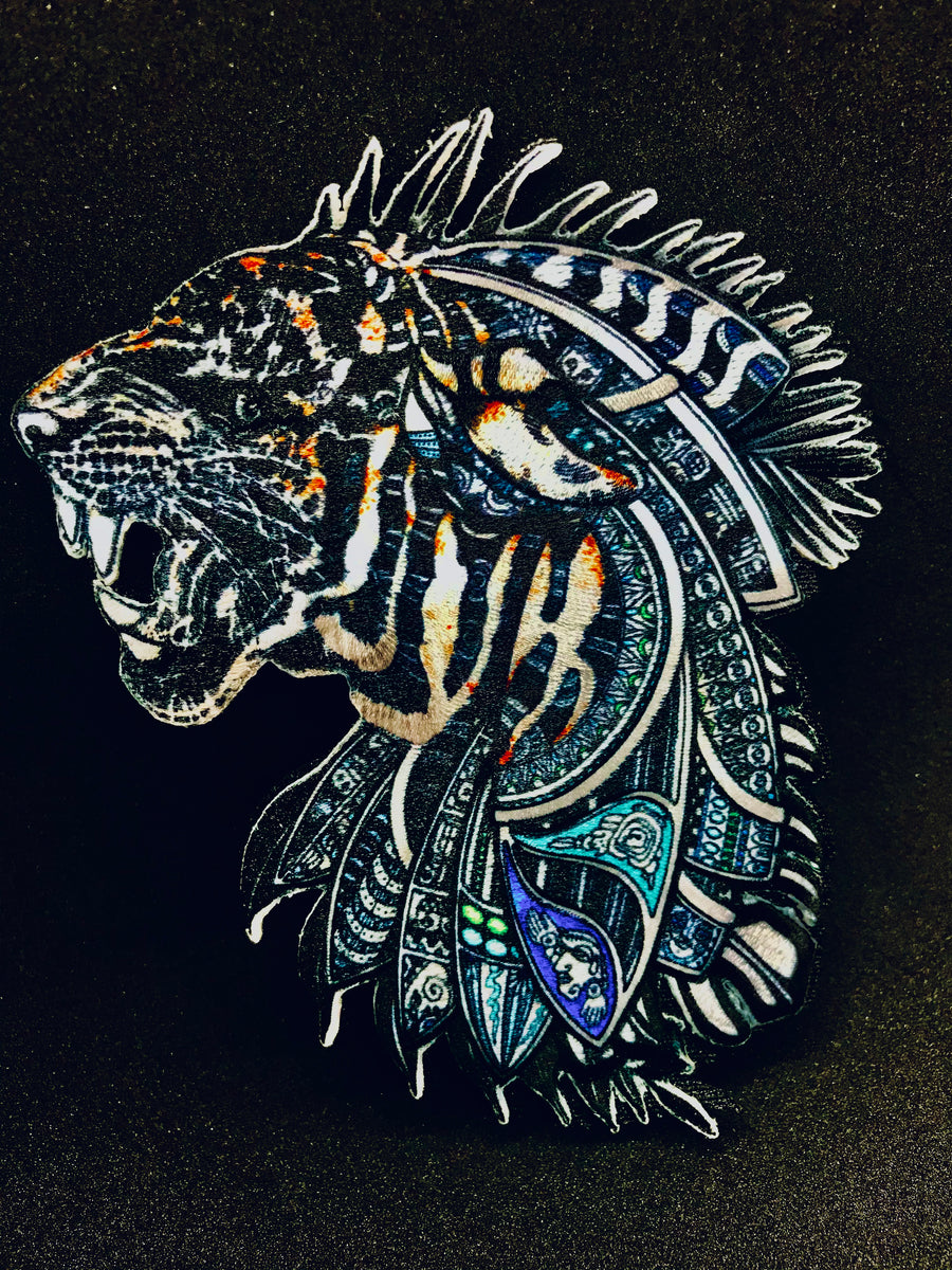 Into The Wilderness V3- Aztec Tiger Patch – Red Flag Workshop