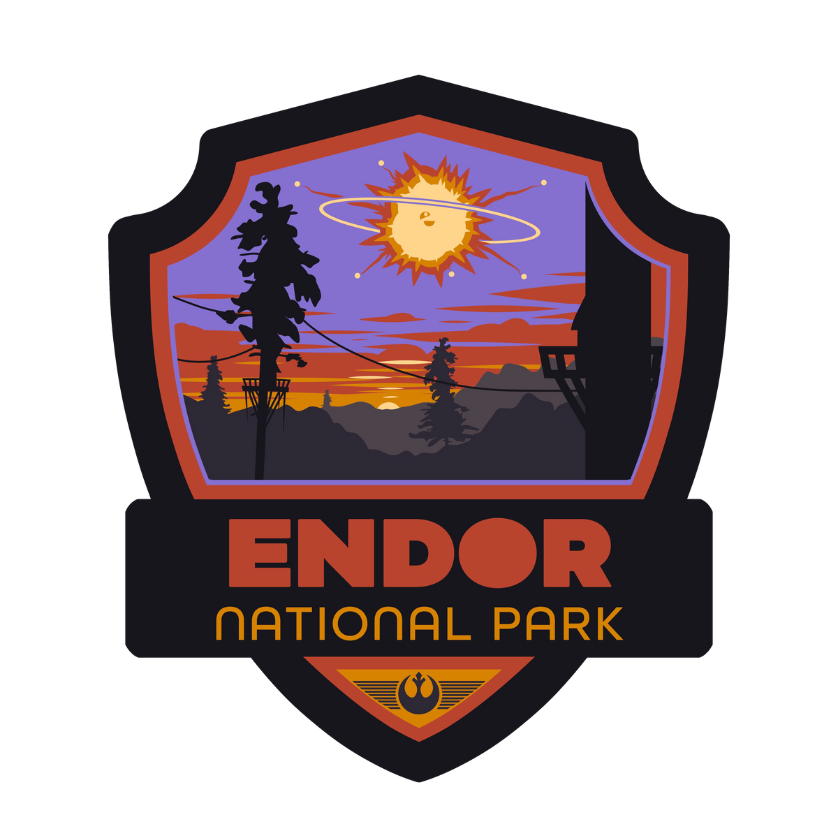 Endor v2 Sticker – Red Flag Workshop